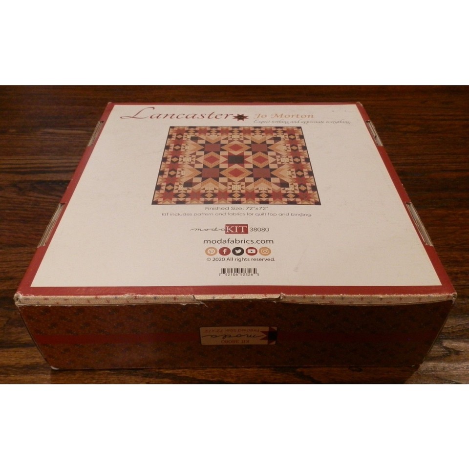 Moda Fabrics Lancaster Jo Morton Quilt Kit 38080 72x72 New in Box | eBay
