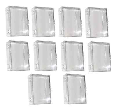 10 ULTRA PRO 50 COUNT CLEAR HINGED STORAGE BOX GREAT FOR STORING ...