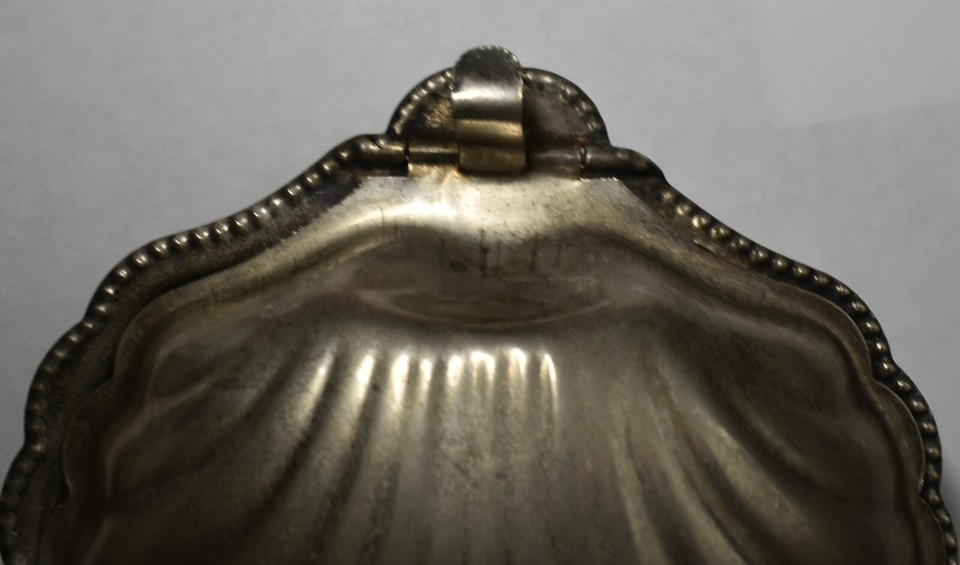 Antique Art Deco-Neveau Claim Shell Lidded Box Serving Warmer Dish ...