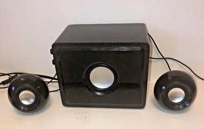 GPX HT12B Home Theater Speaker System 2.1 Speaker System w/ Subwoofer ...