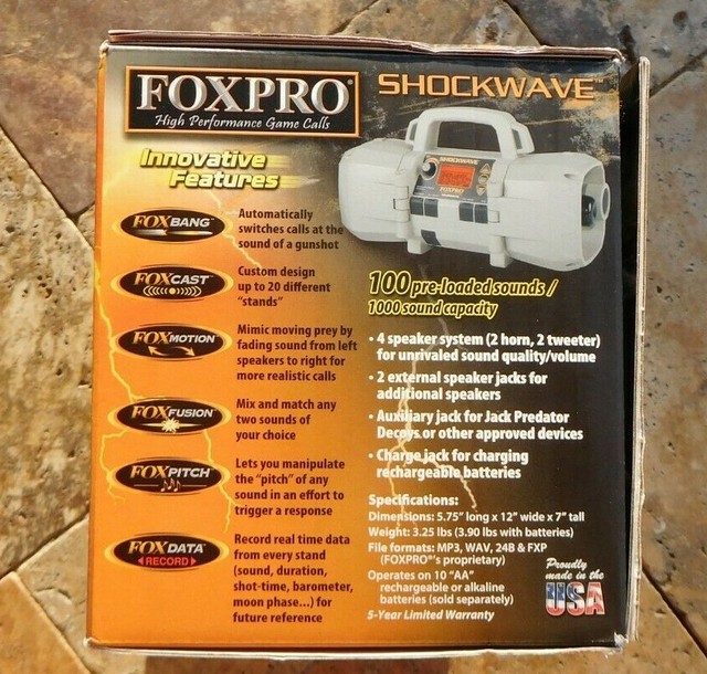 FOXPRO Shockwave Game Call Speaker System - SW1 for sale online | eBay