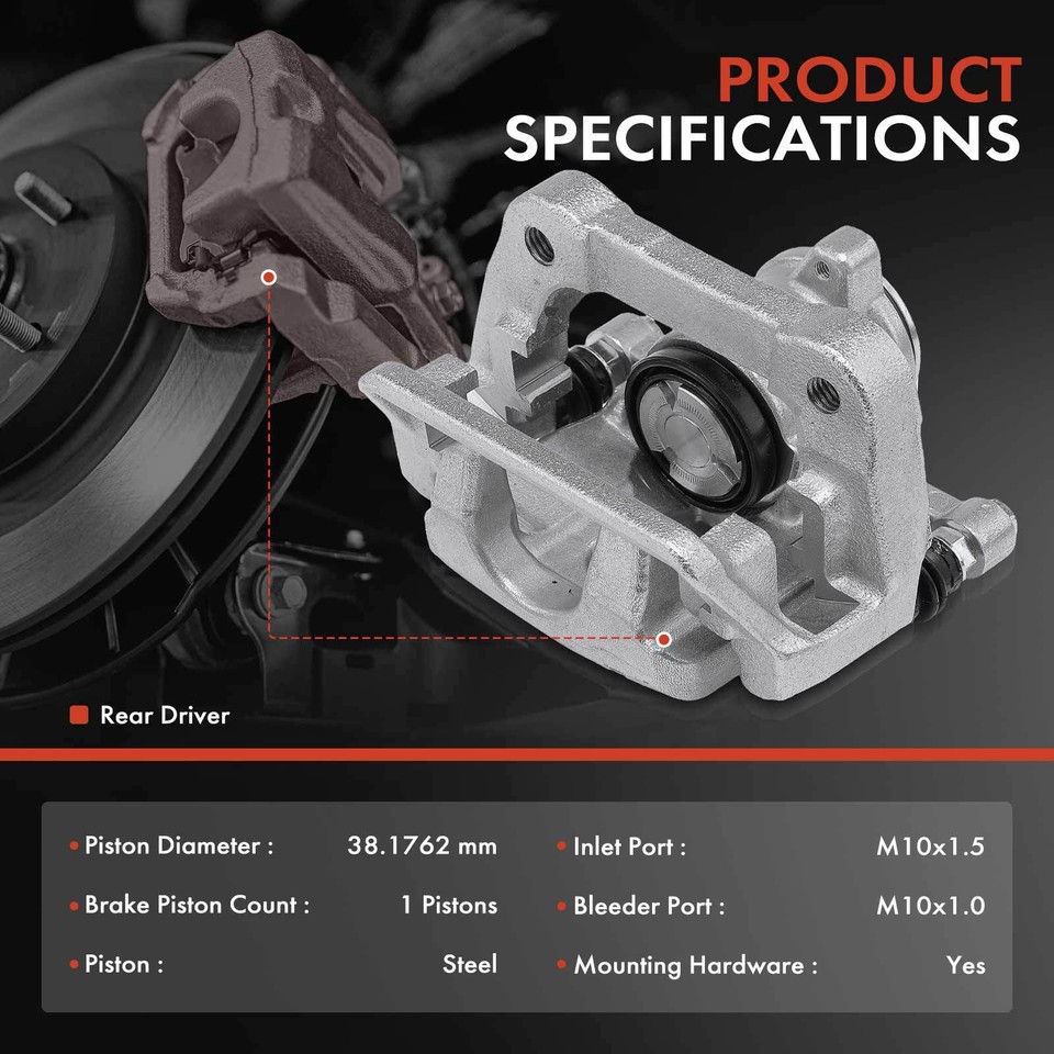 Disc Brake Caliper with Bracket for Volvo S60 Cross Country XC60 Rear ...