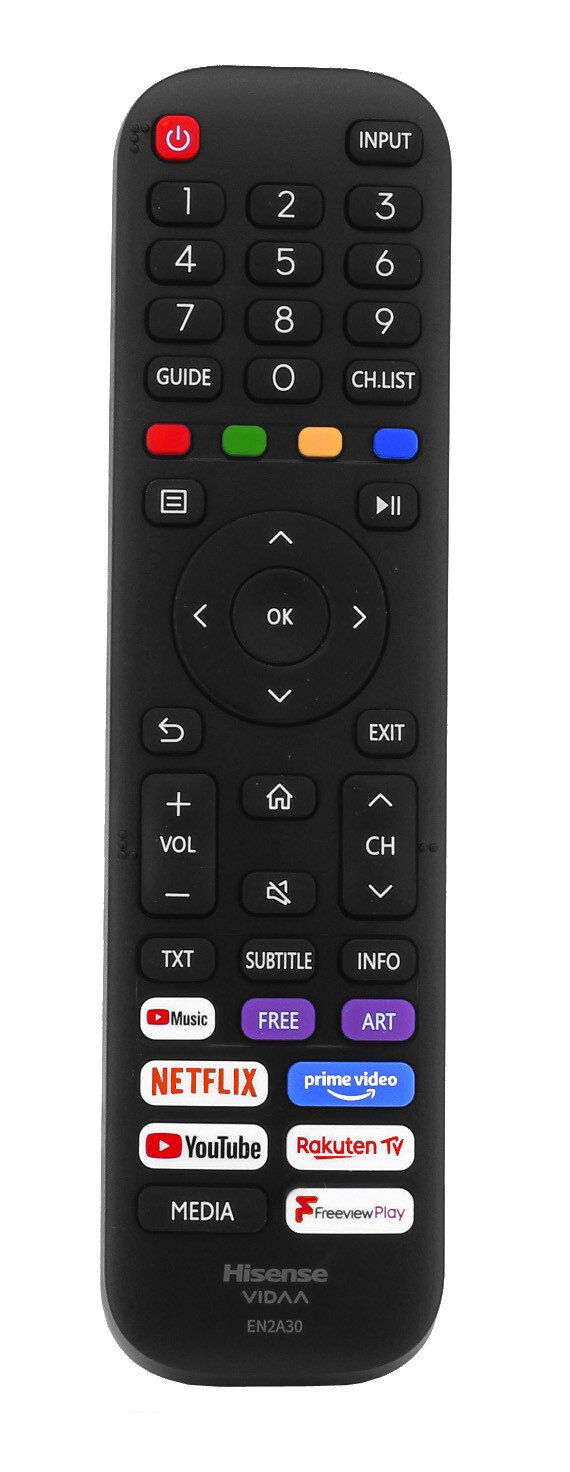 Genuine Hisense EN2A30 VIDAA Remote Control Youtube, Netflix ...