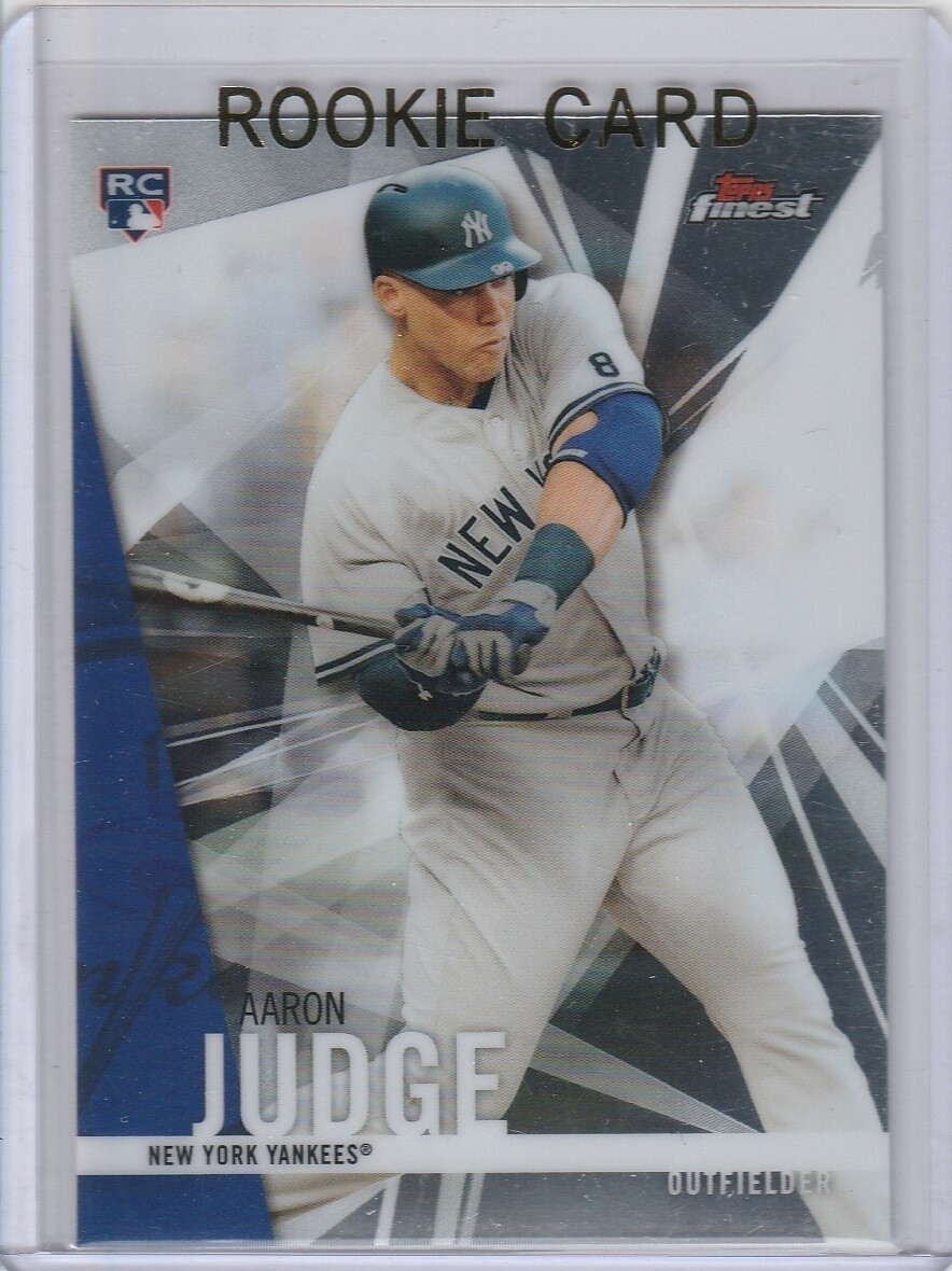 AARON JUDGE ROOKIE CARD 2017 Topps Finest Baseball RC NEW YORK YANKEES ...