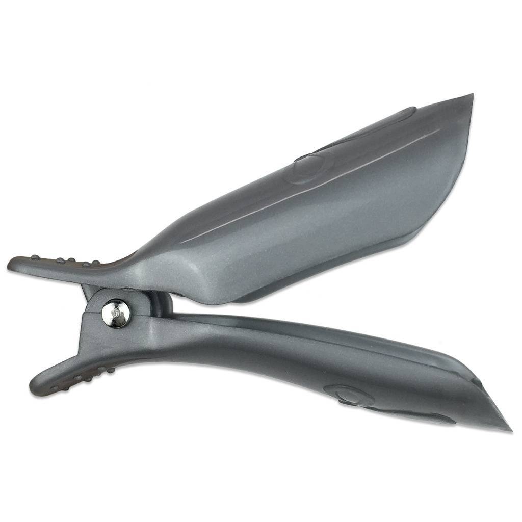 2pks Bow Ribbon Style Silver Acrylic Nail Soak Off Finger Cap Clips ...