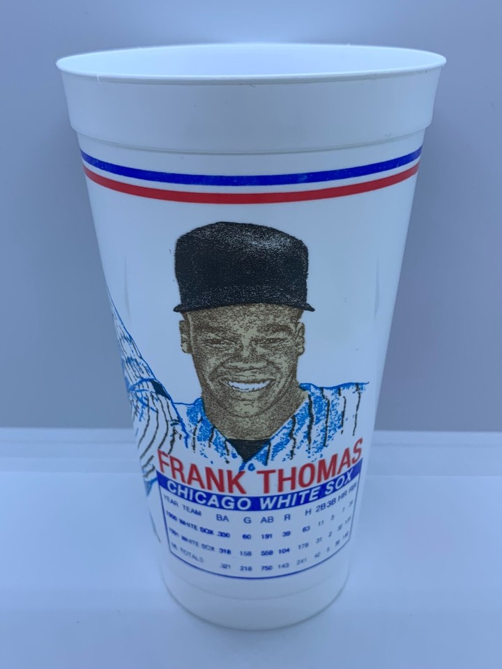 1992 Collectible Frank Thomas Baseball Player for MLB White Sox ICEE ...