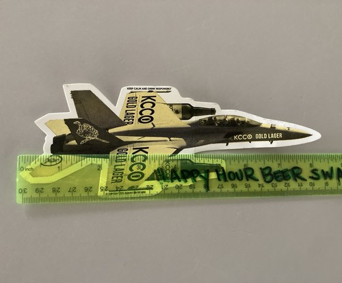 🌟 KCCO Chive On Logo & Fighter Jet Aviation Ostrich Beer Stickers ...