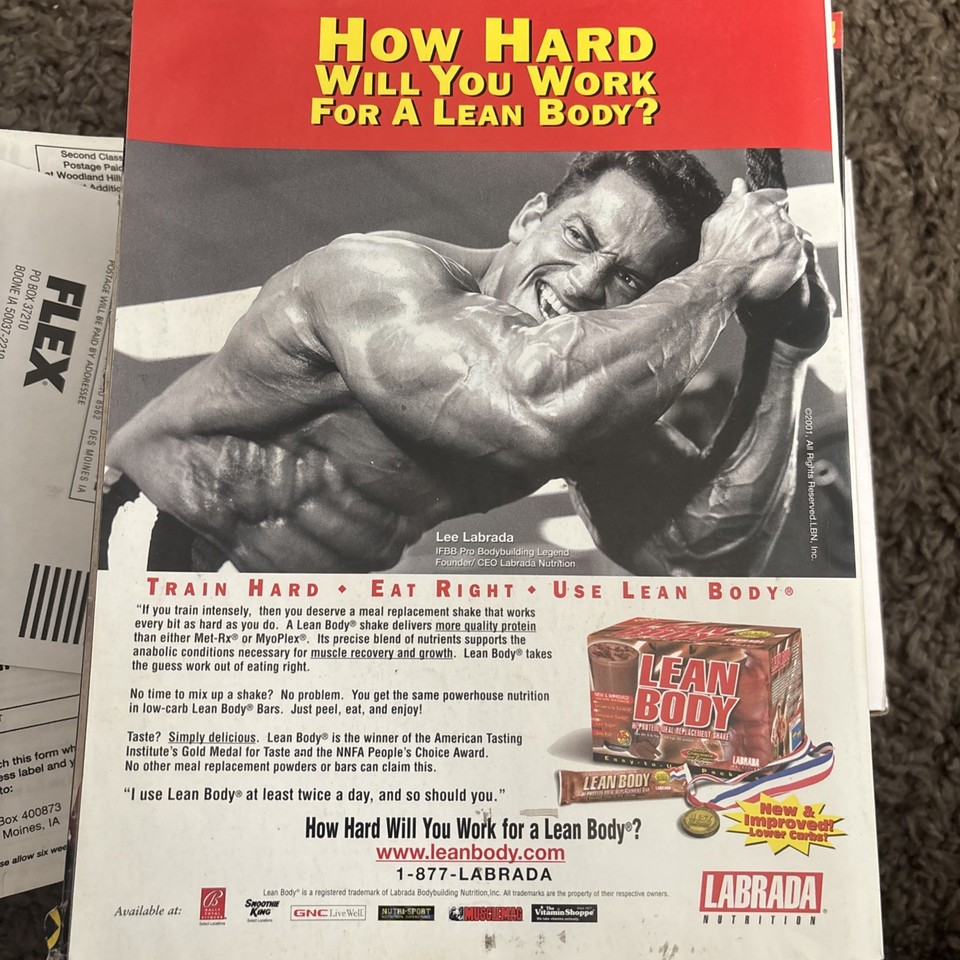 Joe Weider’s Flex Magazine October 2001-The Voice Of Champions | eBay