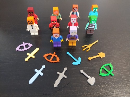 Minecraft brick minifigures (not Lego) | eBay
