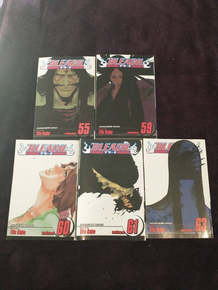 Bleach Volumes 37, 40-41, 48-49, 55, 59-61, 63 Manga Book Lot Shonen ...