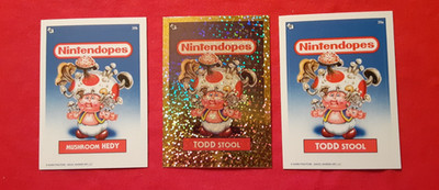 garbage pail kids gold prism nintendo super mario brothers marsh room ...