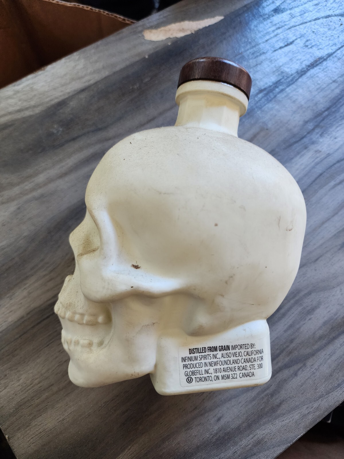 BONE EDITION Dan Aykroyd Crystal Head Vodka Glass Skull Bottle - Empty ...