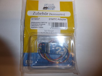 ESU 51957 Adapterplatine 21MTC mit Kabelbaum und 8 verstärkten ...