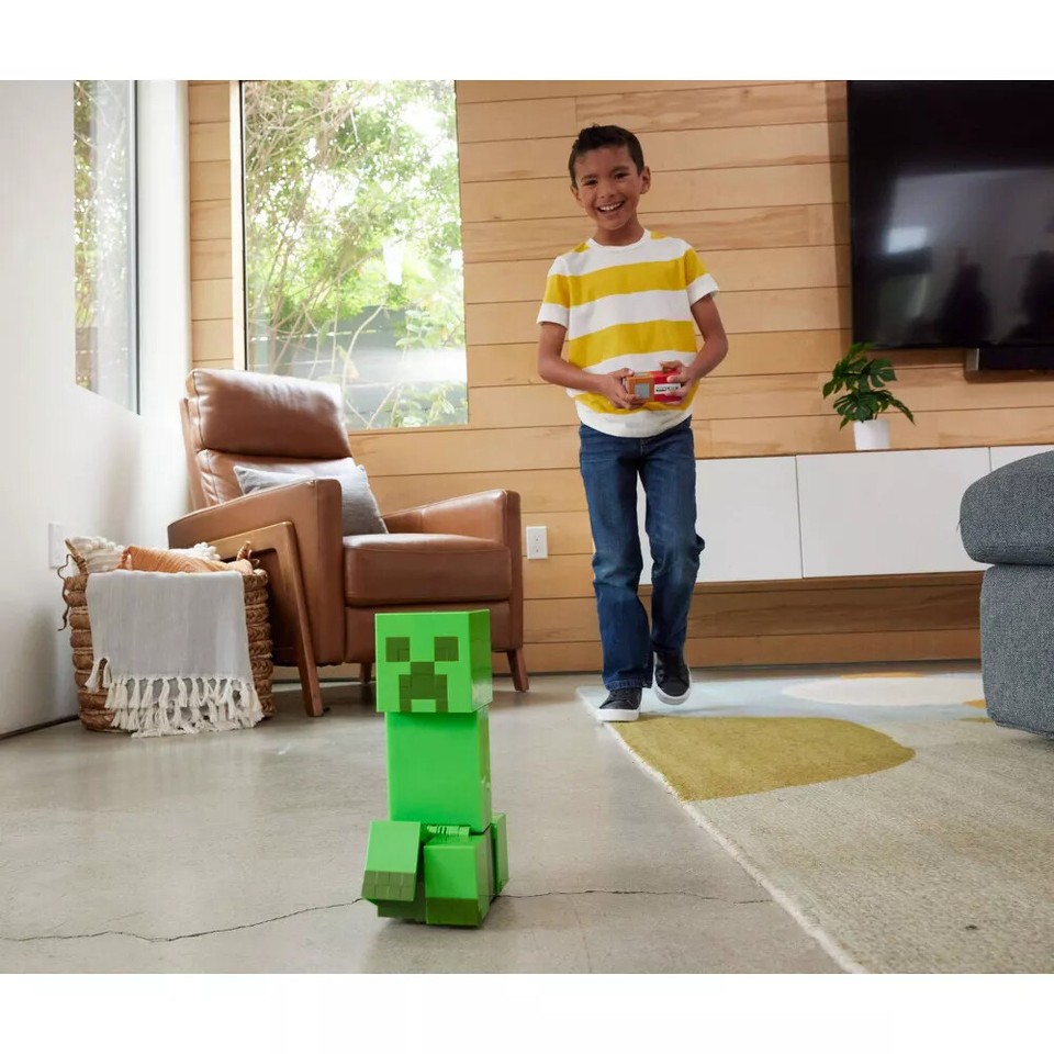 Mattel Minecraft Exploding RC Creeper with Lights & Sounds 10 Explosion ...