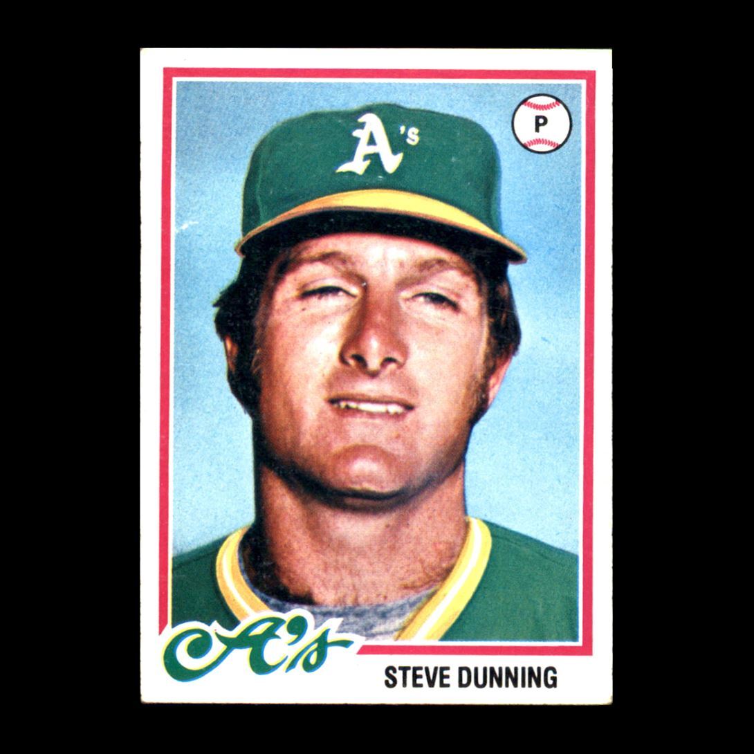 Steve Dunning 1978 Topps Oakland Athletics #647 Set Break NICE! | eBay