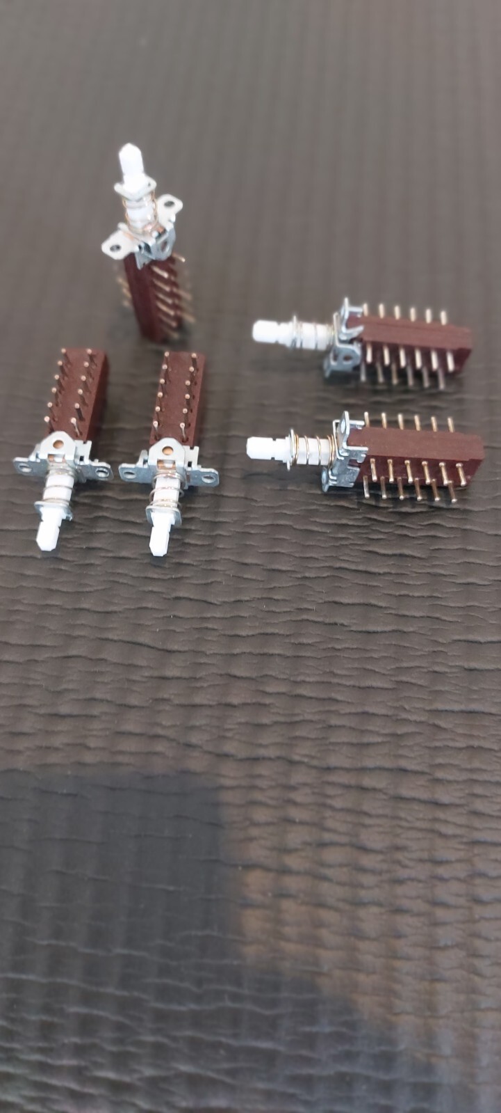 LOT OF 5 - Isostat Switches 4PDT alternate action switch type:ON-OFF ...