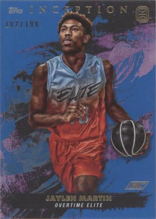 2021-22 Topps Inception OTE Overtime Elite - Jaylen Martin #30 Blue ...