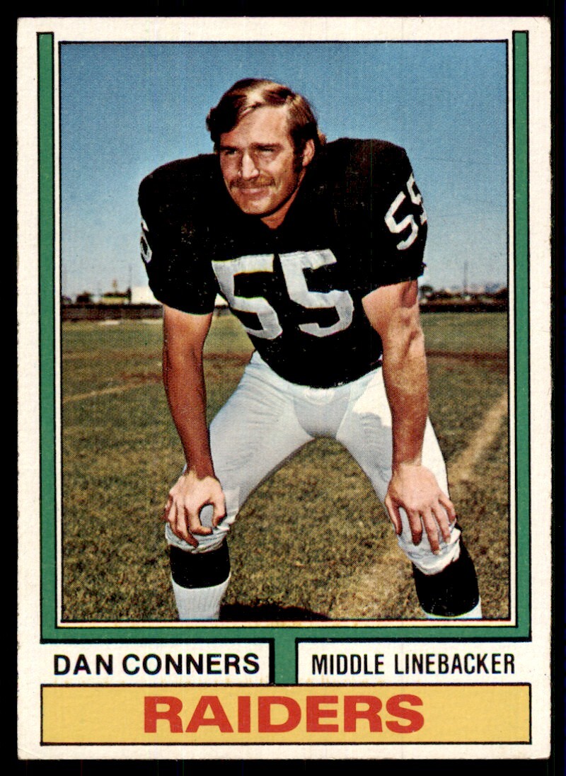 1974 Topps Dan Conners Football Card Oakland Raiders #358 | eBay