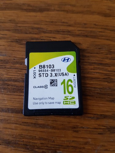 OEM HYUNDAI MAP DATA GPS Navigation SD Card 96554-B8103 STD3.X(USA ...