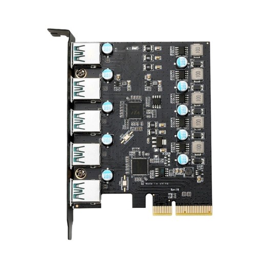 USB 3.2 PCI-E Card Adapter 5 Ports USB3.2 Hub Expansion Board PCI ...