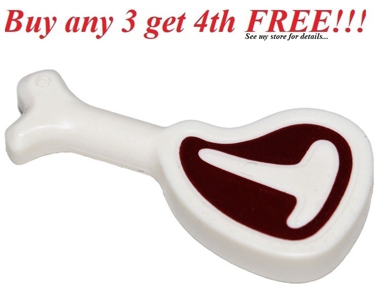 ☀️NEW LEGO Minifig T-BONE STEAK Chef Butcher Minifigure Kitchen Food ...