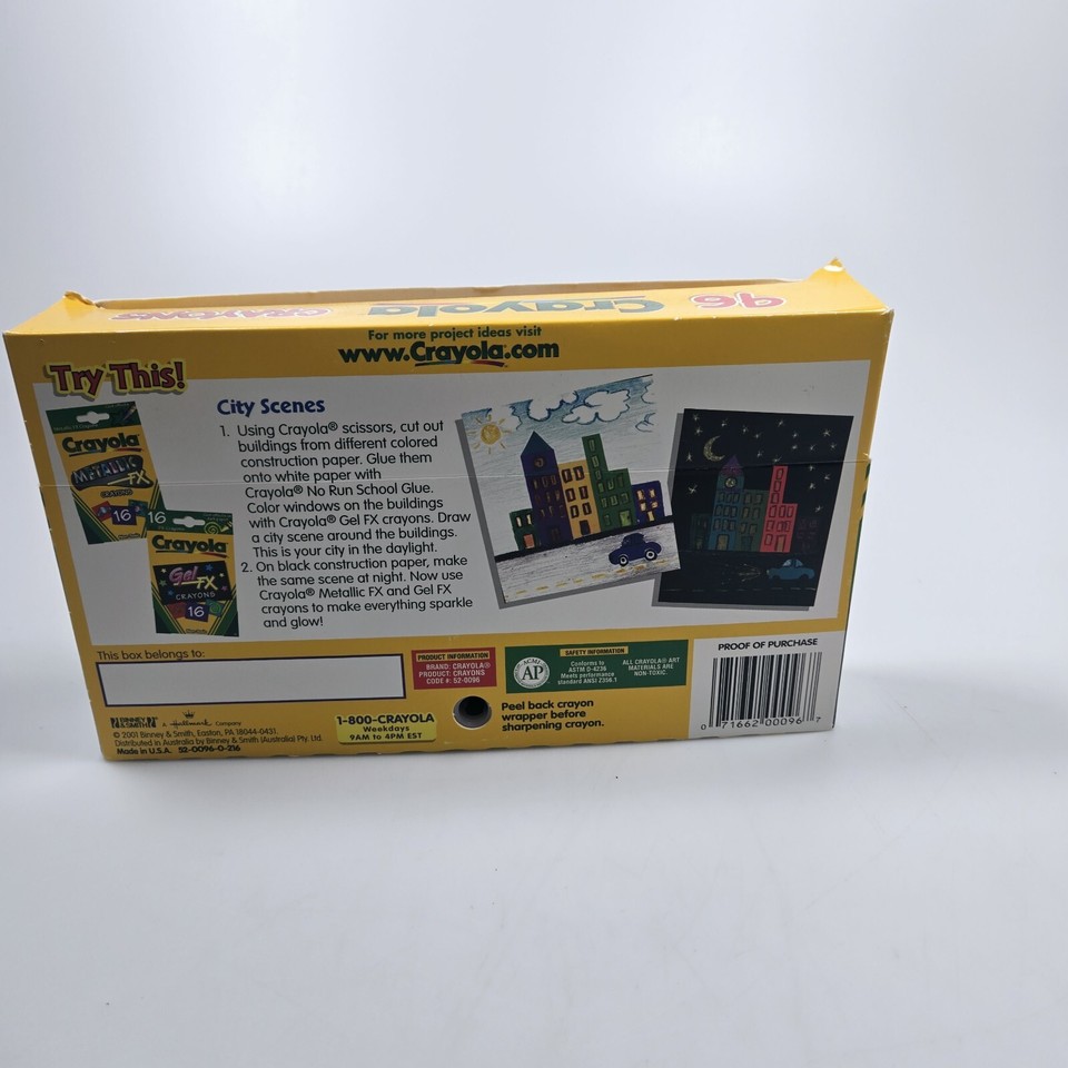 Crayola 96ct Assorted Color Crayons Built-in Sharpener Metallic And Gel ...