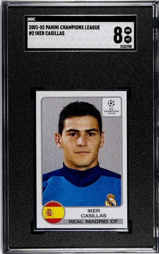 Panini Rookie Sticker Iker Casillas #2 Champions League 2001-2002 SGC 8 ...
