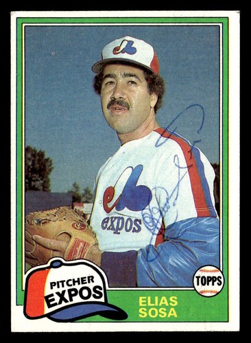 1981 Topps Elias Sosa #181 Montreal Expos Signed/Auto SX1855 | eBay