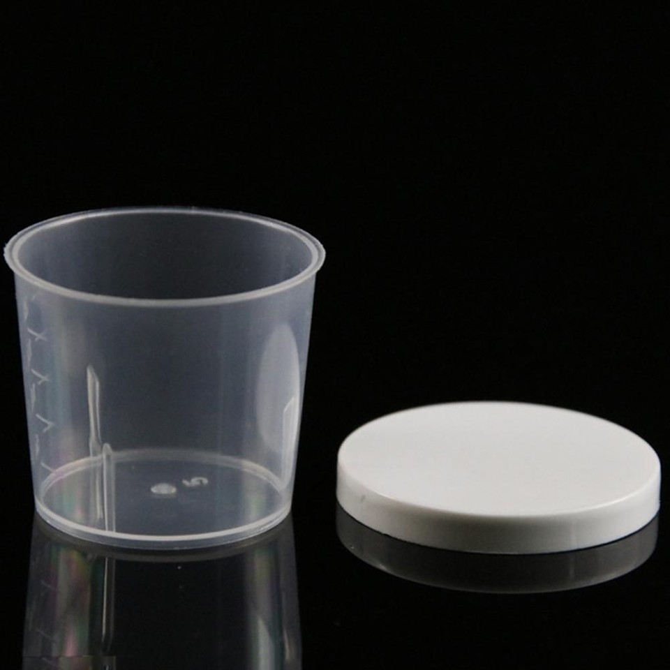 1/5x Medicine Medication Plastic Measure Guided Measuring Cup Container ...