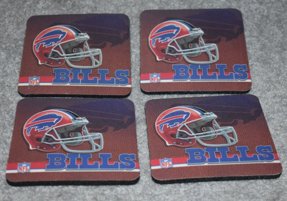 BUFFALO BILLS NFL FOOTBALL 4 PACK SPORTS COASTERS | eBay