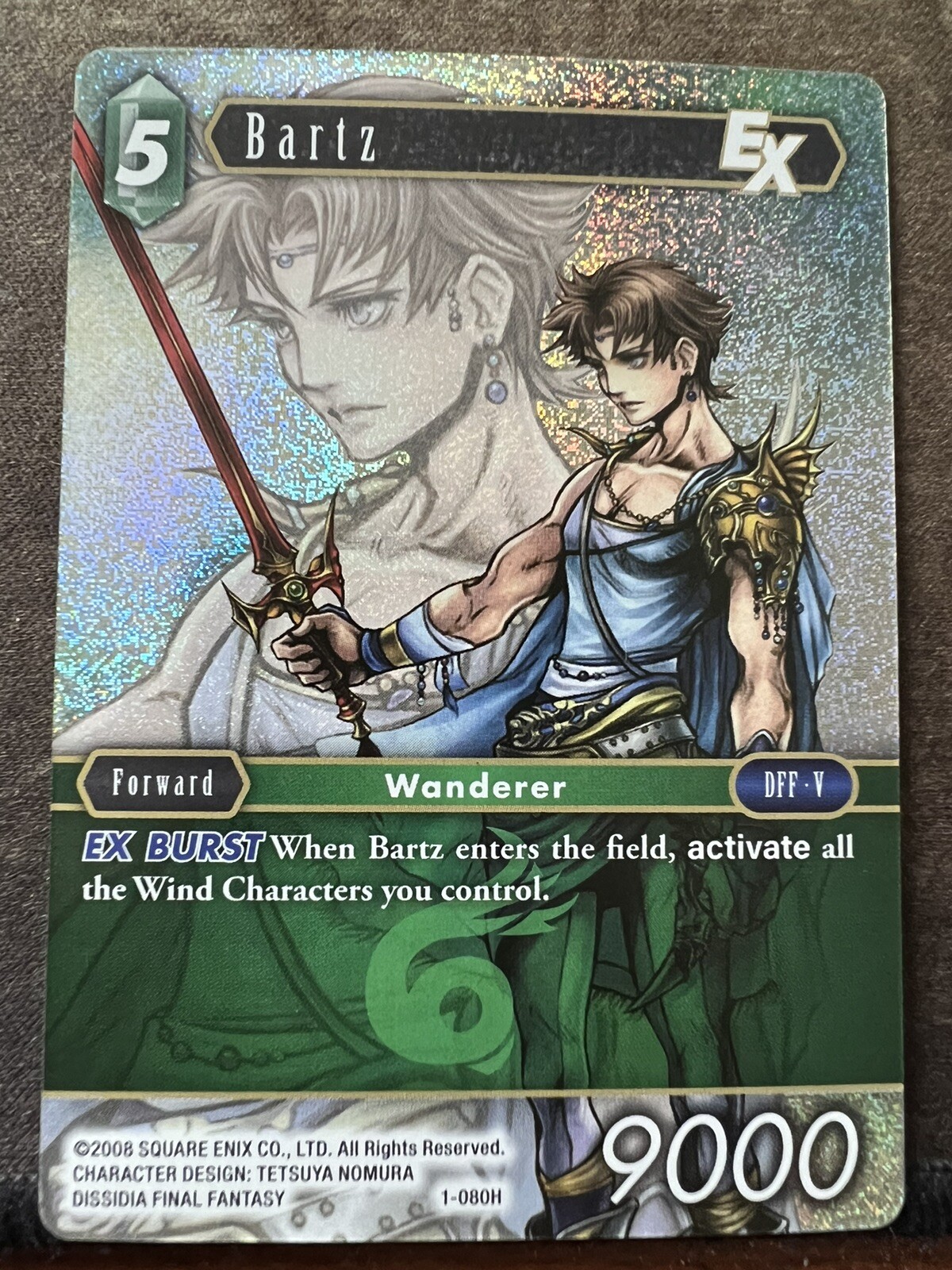 Bartz Foil 1-080H Near Mint Foil Final Fantasy TCG FFTCG Opus 1 | eBay