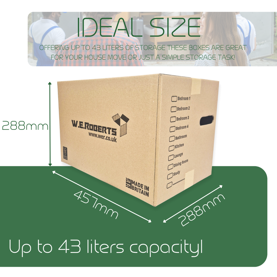 Removal Packing box STRONG XXL & LARGE QUALITY Cardboard House Moving ...