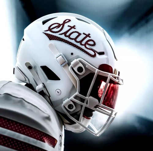 2024 Mississippi State Bulldogs Script Speedflex Full Size White ...