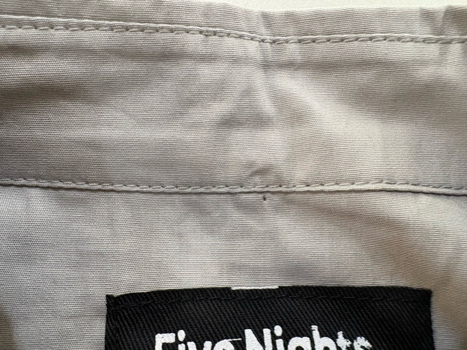 2023 Five Nights At Freddy's Security Guard Button-Up Shirt Medium Hot ...