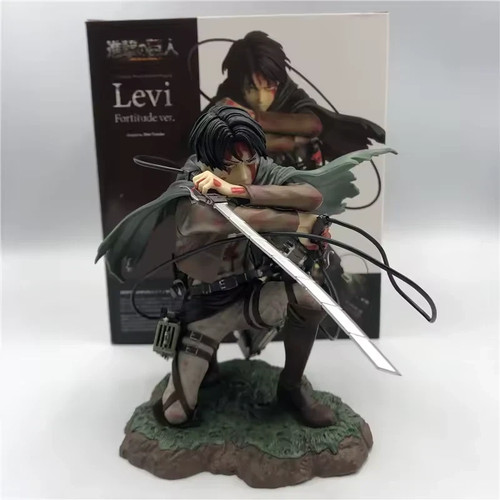 Anime Attack On Titan Captain Levi Ackerman Battle action Figure Statue ...