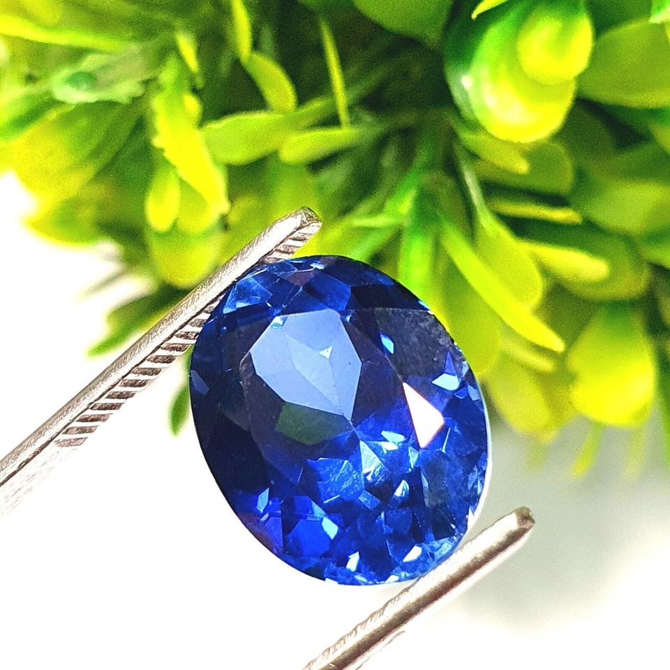 Natural Blue Sapphire Oval Shape 11.00 Cts Certified Loose Gemstone ...