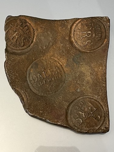 Swedish Copper Plate Money! Sweden 1732 bronze 1/2 Daler, Frederick I ...