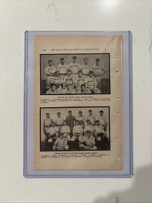 1908 Macon GA & Charleston SC Baseball Team Pictures S Atlantic League ...