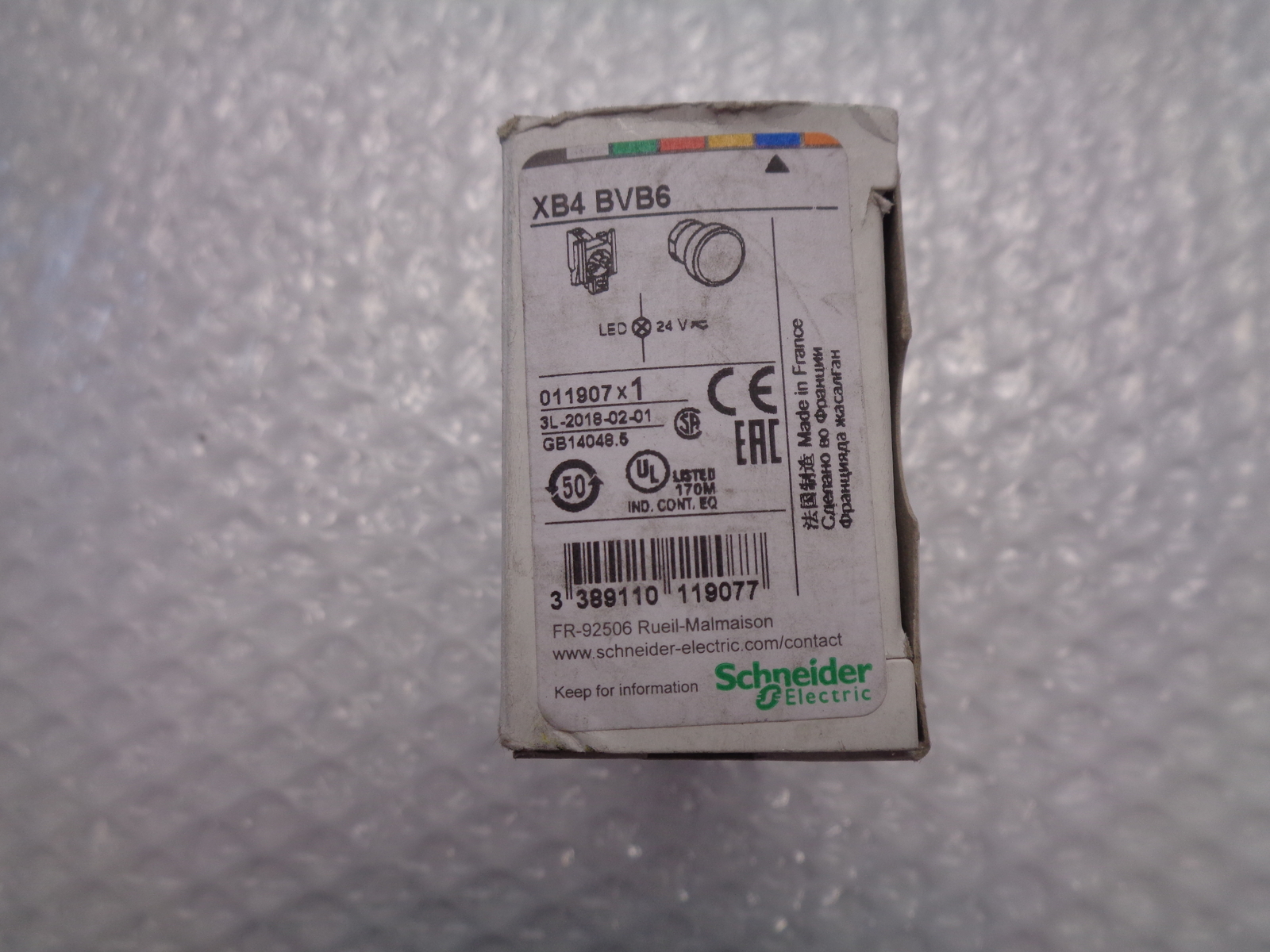 SCHNEIDER ELECTRIC XB4BVB6 PUSHBUTTON BLUE NSMP | eBay