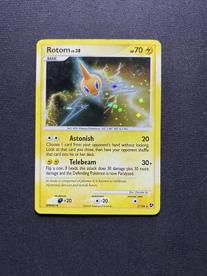 Rotom Holo Rare Great Encounters Set - 7/106 Pokemon Card [D&P 2008] | eBay