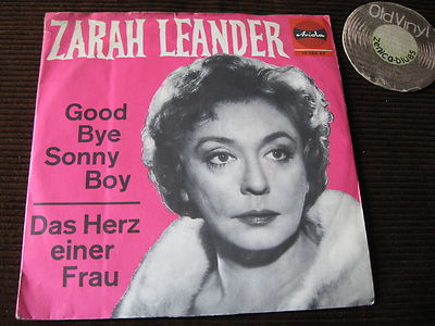 7" SINGLE Zarah Leander Good Bye Sonny Boy Germany 50s / 60s | VG+ ...
