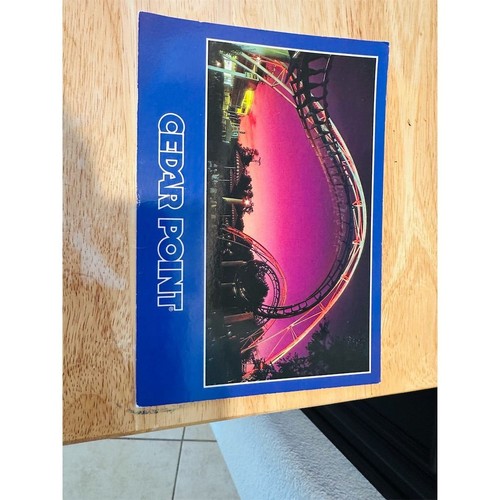 Vintage Cedar Point Roller Coaster Sunset Postcard Unposted 1989 | eBay