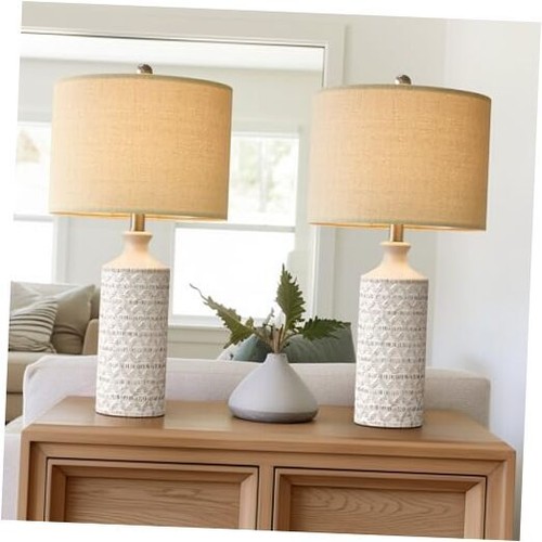 24" Modern Contemporary Ceramic Lamp Set of 2 Rotary Switch - 24 ...