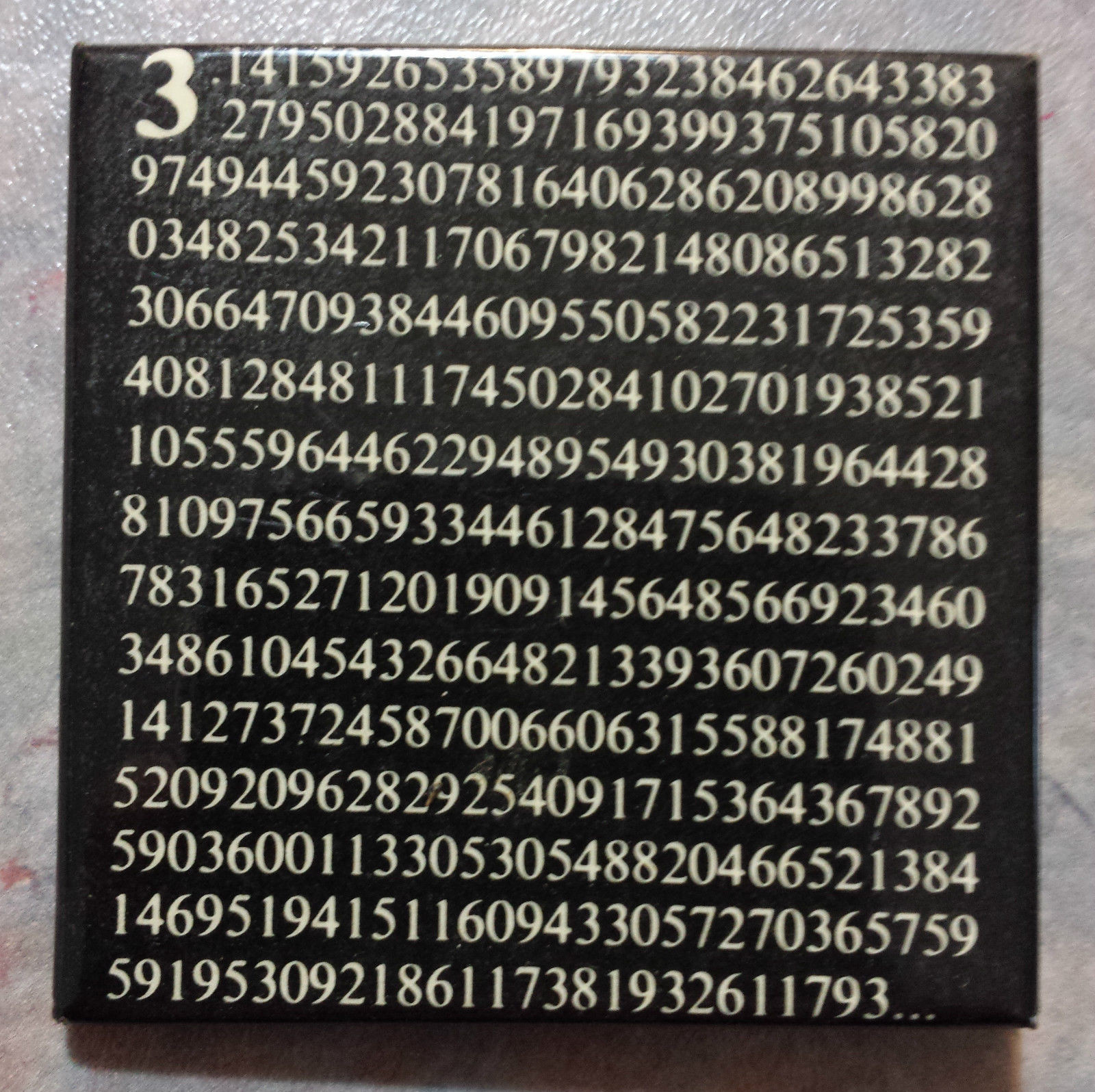 Pi Symbol 3.141592... To Over 400 Dec Points Advertising Square Pinback ...