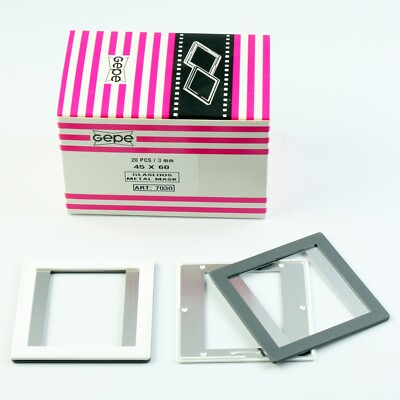 GEPE - 6x4.5cm 2-Piece Glassless Transparency Mount - Pkg. of 20 - NOS ...