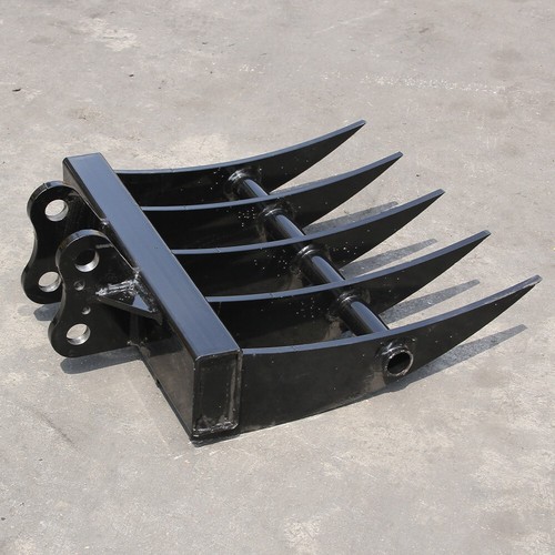 Rake:Attachment for 2000lbs 1 Ton Mini Excavators for land clearing ...