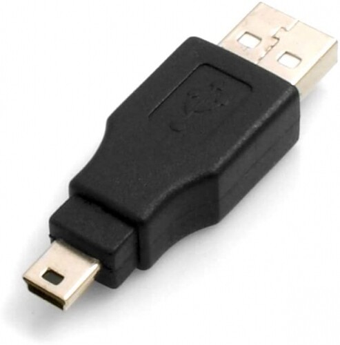 SYSTEM-S Mini USB 5Pin (Male) To USB A (Male) USB Adapter 4250822938111 ...