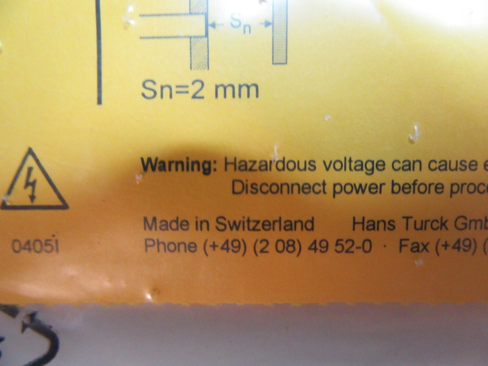 Turck proximity sensor BI2-EG08-AP6X-V1131 4602050 made in Switzerland ...