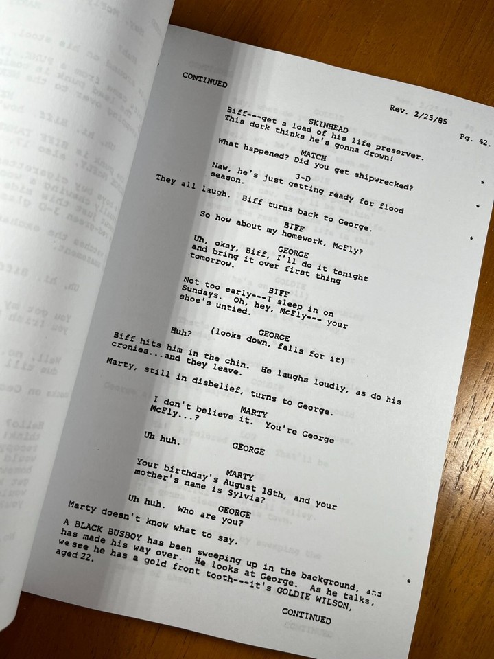 Back to the Future Script Signed - Autograph Reprints - 139 Pages ...