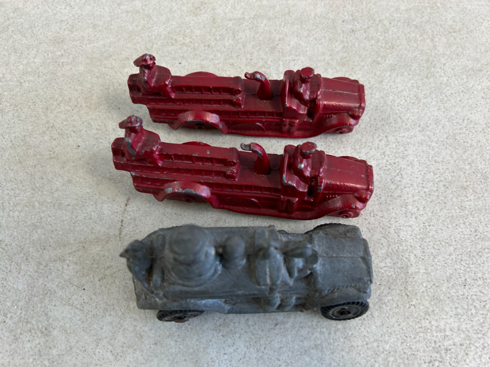 LOT OF 3 VINTAGE FIRE TRUCK DIE CAST SLUSH METAL VEHICLES UNBRANDED | eBay